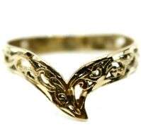 14 KT Gold Open Work Ring, size 6, in a gift box. (1.3 gm) - Bunting ...