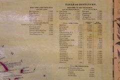 RARE 1853 dated Colton's Wall Map of the United States of America, the ...