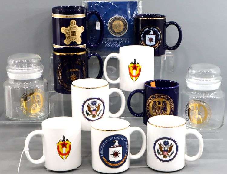 Logo Personalized Coffee Cups, Canisters, and More - Includes: CIA, NSA ...