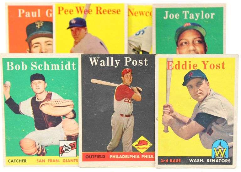 Vintage Baseball Cards Includes - 1958 Topps Paul Giel #308, 1958 Topps ...