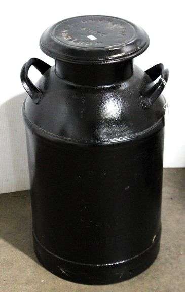 Antique / Vintage Painted Milk Can Western Dairy Maryland - Bunting ...