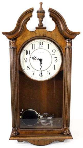 Bulova Ave Maria 4x4 West Chime Pendulum Wall Clock - 20 x 10 - Bunting ...