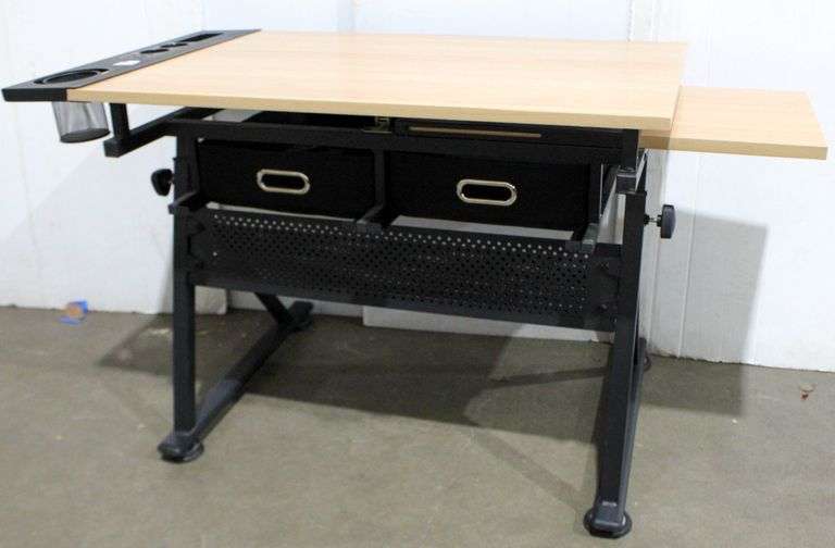 Drafting Drawing Tilt Top Table - Adjustable Height - 47 x 24 x 27 ...