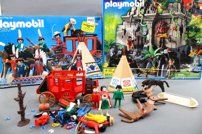 Playmobil System Indian Super Deluxe Set - and - Playmobil 4842 ...