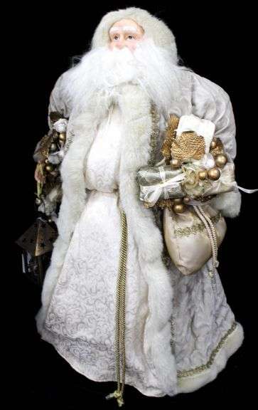 Classic St. Nicholas in White and Gold Soft Sculpture - Bunting Online ...