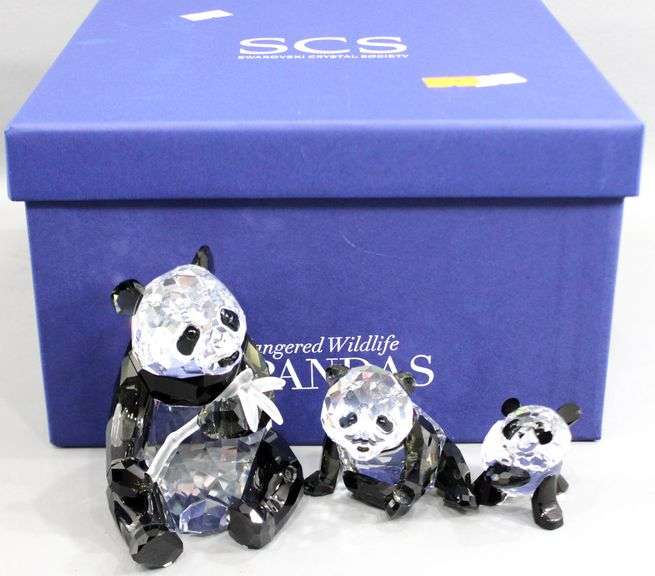 Swarovski Crystal Panda Bears from the Endangered Wildlife Series with ...