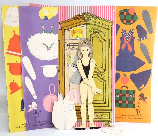 Vintage "Lisa" Paper Doll Playmate and Clothes Closet with Instructions ...