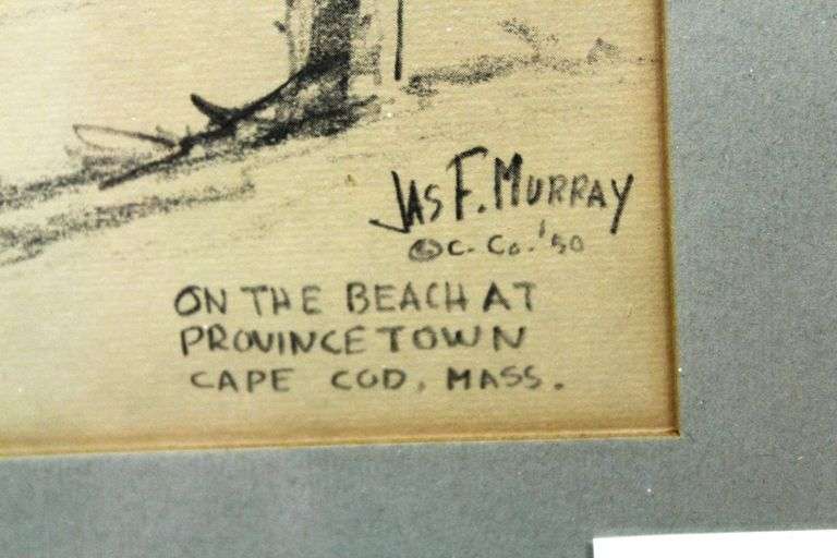 "On the Beach at Provincetown Cape Cod, Mass.) '50 James Francis (Jas ...