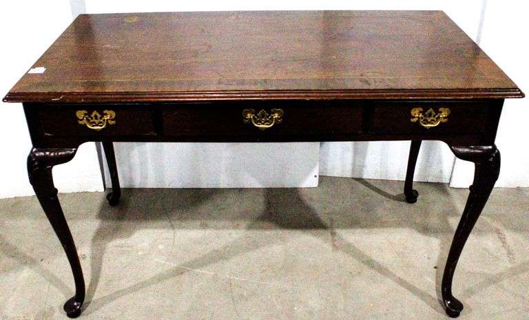 Three-Drawer Table Desk - 49 x 25 x 30 - Bunting Online Auctions