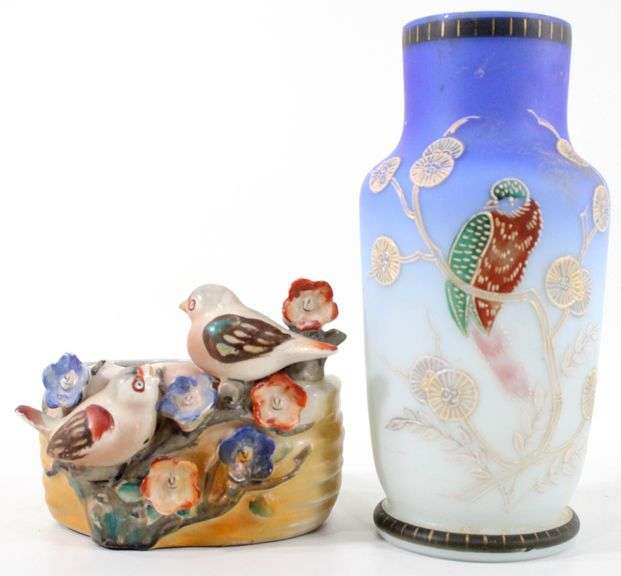 "Made in Occupied Japan" Birds and Flowers Planter Vase - and - "Rococo ...