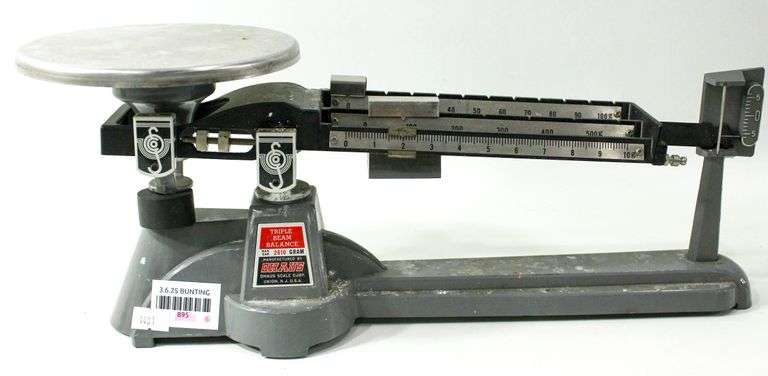 Ohaus Triple Beam Balance Scale, Union NJ - Bunting Online Auctions