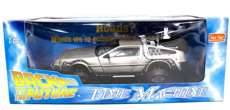Sun Star Back To The Future Time Machine Car, Detailed 1:18 Scale ...