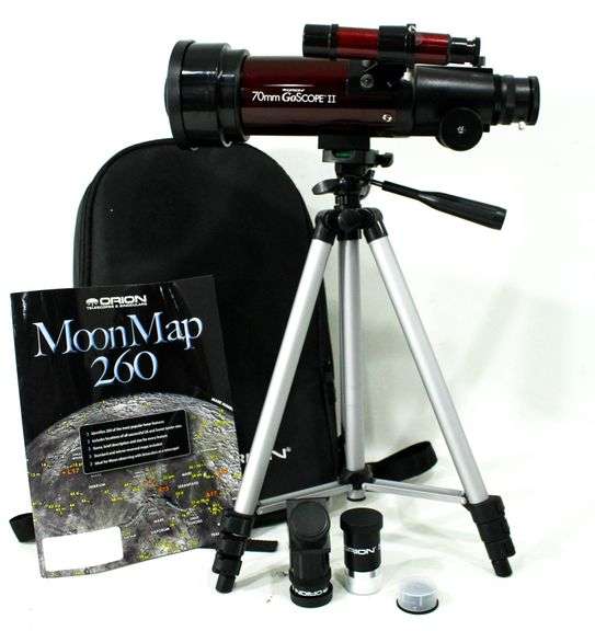 Orion 70mm GoScope II -and- Moon Map 260 with Case. - Bunting Online ...