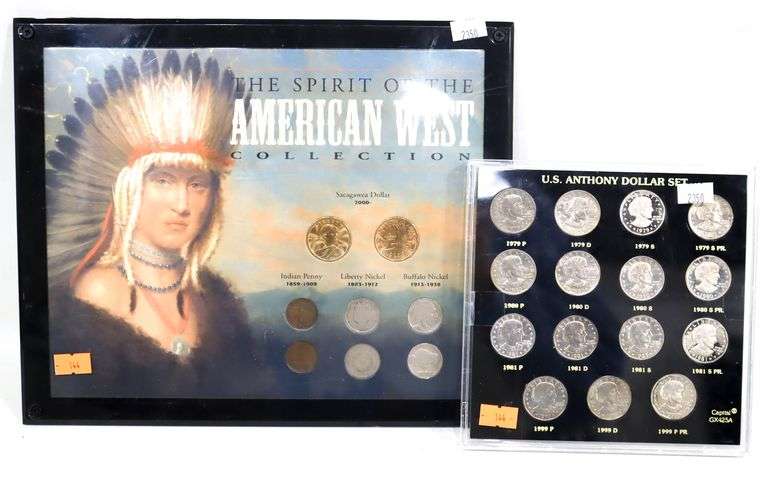 Spirit of the American West coin set ( 2 each Sacagawea Dollar , Indian ...