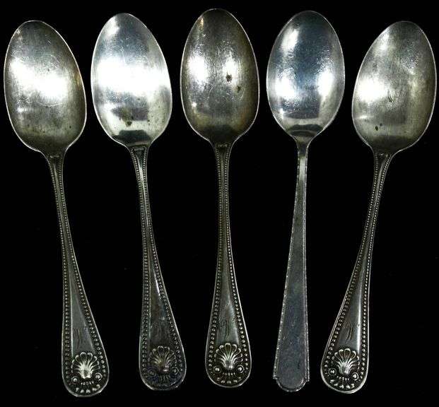 Sterling Silver Teaspoons. Makers Mark on Back. Total Weight 65G ...