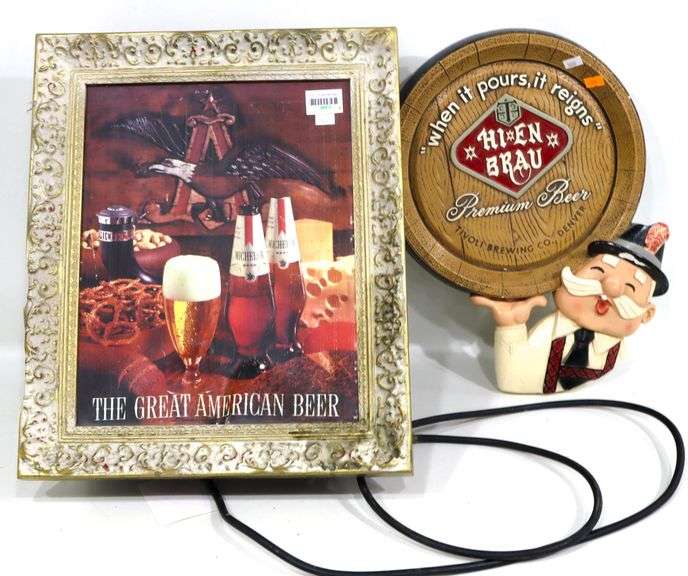 Bar Decor - Early 1960s "Michelob" Beer Advertising Sign - and - Tivoli ...