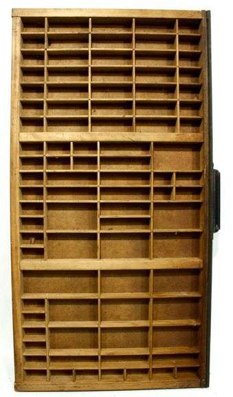 Antique Hamilton Type Setters Printer Drawer - 32 x 17 - Bunting Online ...