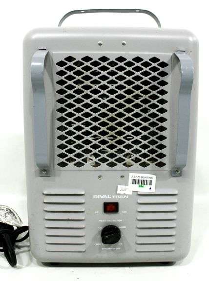Rival Titan Model T761-LG Air Heater BACK WALL U - Bunting Online Auctions