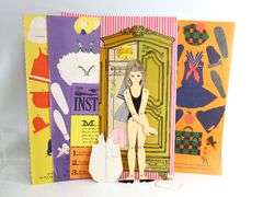 Vintage "Lisa" Paper Doll Playmate and Clothes Closet with Instructions ...