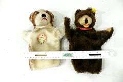 Steiff Original Market Vintage Molly Bear Hand Puppets Made in Germany ...
