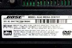 Bose Model AV48 Media Center with Remote - Bunting Online Auctions