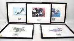 Bird Paintings Stamp Centerpiece Art by Larry Hayden, David T ...