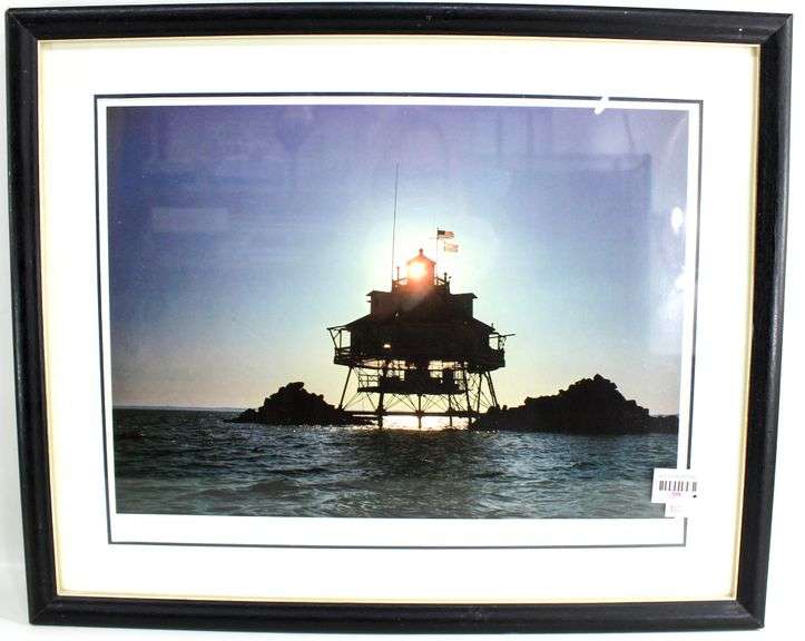 Signed and Numbered 6 "Thomas Point Lighthouse" by (M.E. Warren) Marion ...