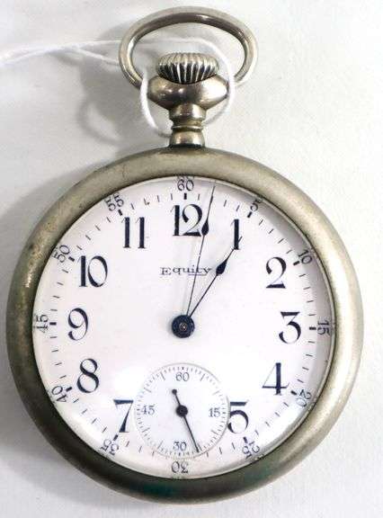 Equity ( American Waltham ) Railroad Pocket watch , Has the extra sweep ...