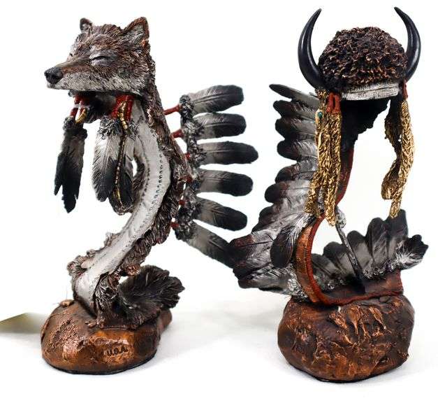 Signed & Numbered 1994 Legends U.S.A. Native American Sculpture - Willy ...