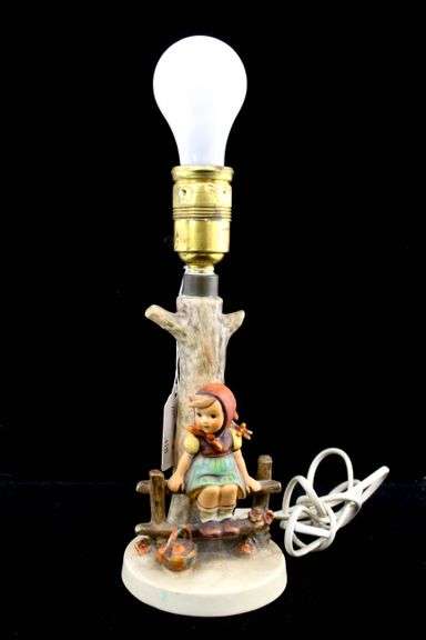 Hummel Goebel "BeeV" W. Germany Mark Figural Base Table Lamp - Bunting ...