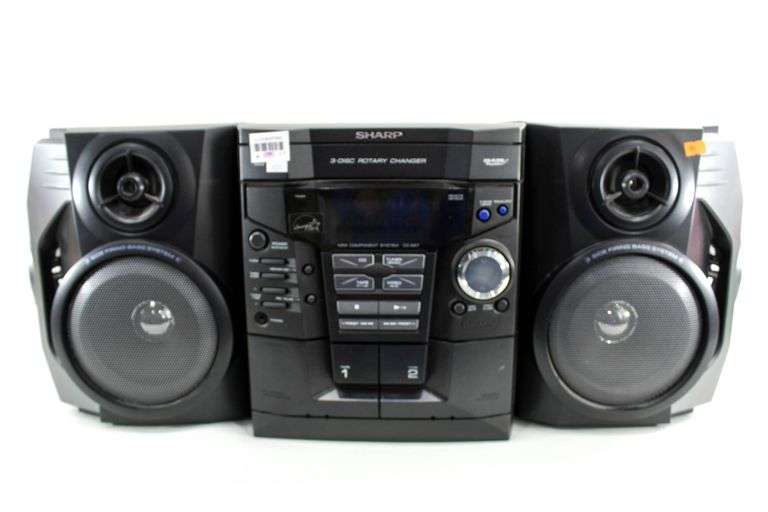 Sharp Mini Component System model CD-E67, 3-Disc Rotary Changer, Tape ...