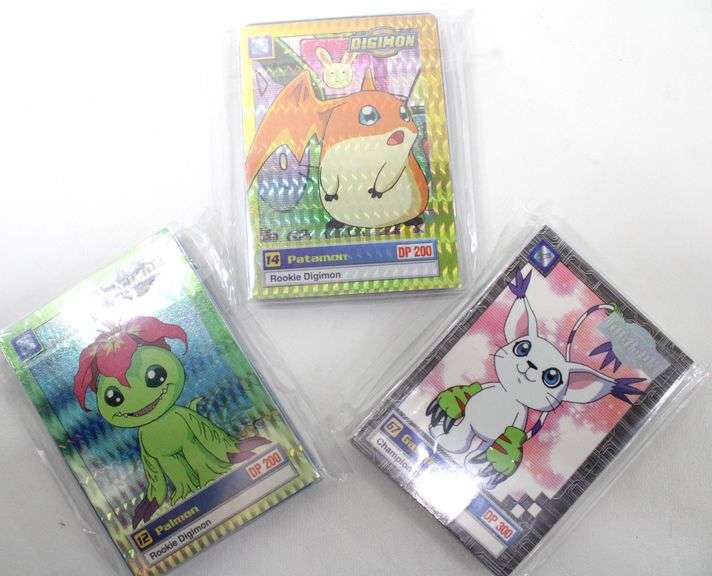 Digimon Animated Trading Cards: 67 Gatomon DP300 Champion / 14 Patamon ...