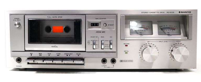SANYO Model No. RD 5035 Stereo Cassette Deck Made in Japan. Pair ...
