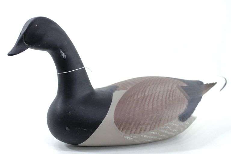 Brant goose hand carved and painted decoy , Signed Dan Carson HDG Md ...