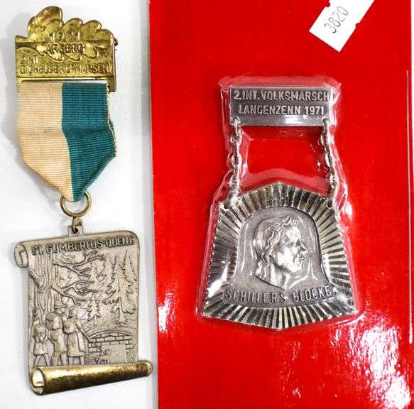 1971 Volksmarch medal and St Gumbertus medal , 2 items - Bunting Online ...