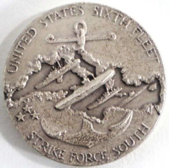 .999 silver 1968 United States Sixth Fleet , strike force south ...