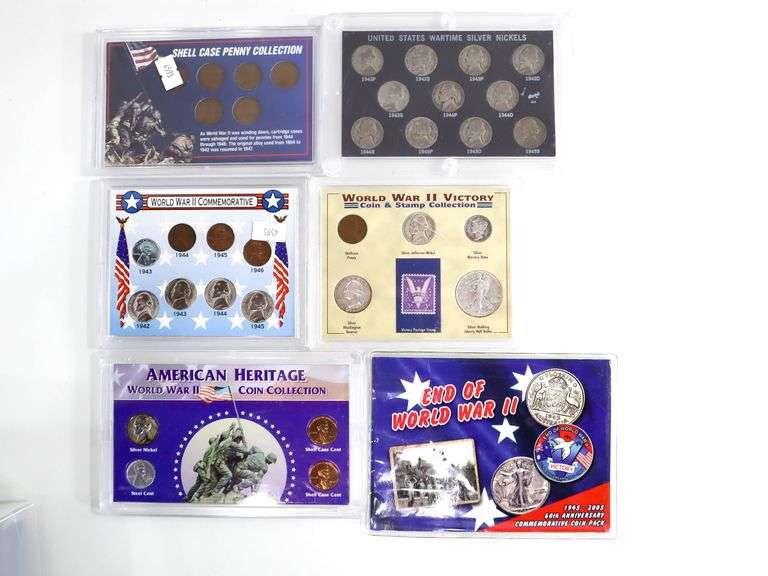 Coin Collections , Shell Casing Penny , WW2 victory ( includes silver ...