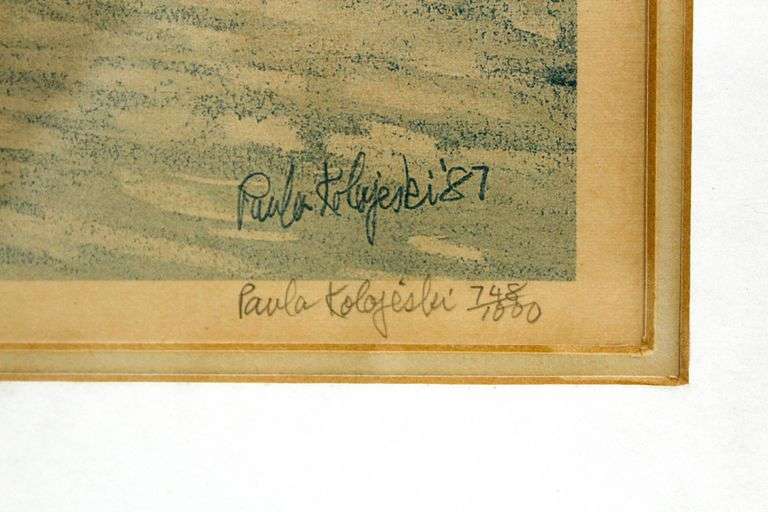 Signed, Dated '87, and Numbered 748/100 Limited Edition New Jersey ...