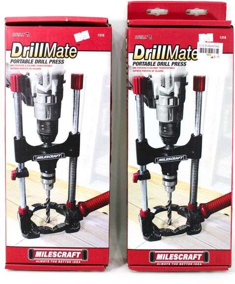 Drill Mate Portable Drill Press - Two - Bunting Online Auctions