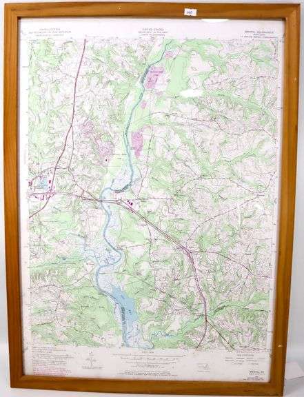 Vintage Local Map - "Jug Bay / Patuxent River / Bristol, MD" - US Dept ...