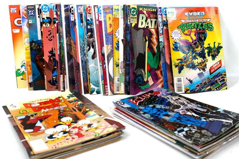 Comic Books - Turtles, Batman, Eclips, Donald Duck, and More - Bunting ...
