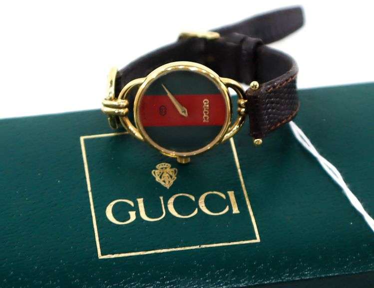 Gold plated Gucci Ladies watch , Model 6000L , Authentic - Bunting ...