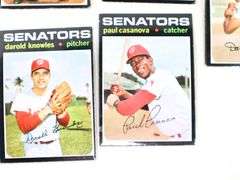 1971 Washington Senators Topps baseball cards , 7 cards - Bunting ...