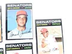 1971 Washington Senators Topps baseball cards , 7 cards - Bunting ...