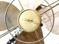 Vintage 1940s "Eskimo" Model 101003 40W Oscillating Table Fan by McGraw ...