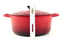 Le Creuset 28 Cast Iron Dutch Oven Chili Red with Lid. - Bunting Online ...