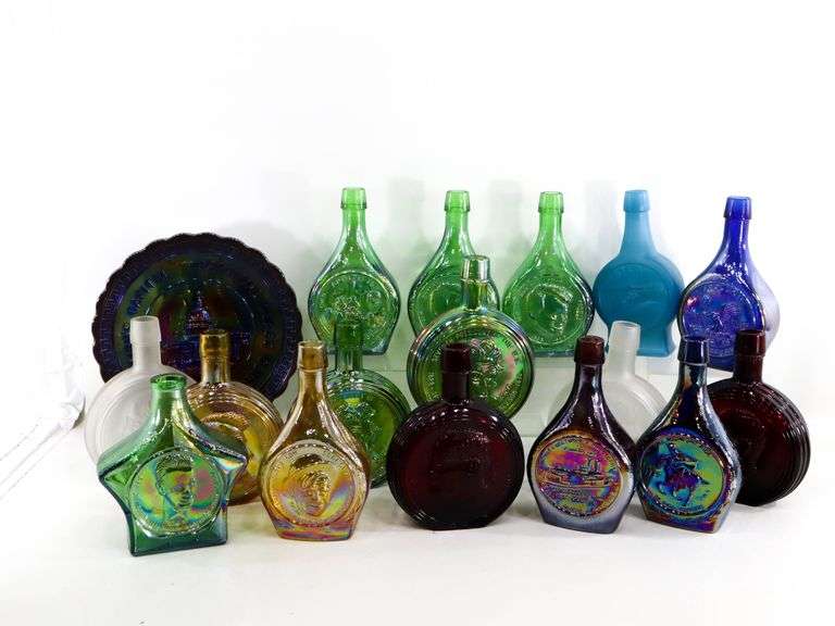 Wheaton Glass Decanter - Presidents, Skylab 1, Apollo ll, Nations Capital Carnival Glass Club ...