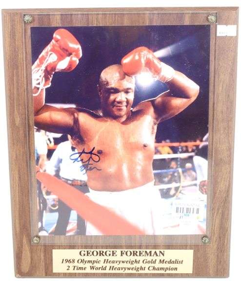 Signed / Autographed - George Foreman 1968 Olympic Heavyweight Gold ...