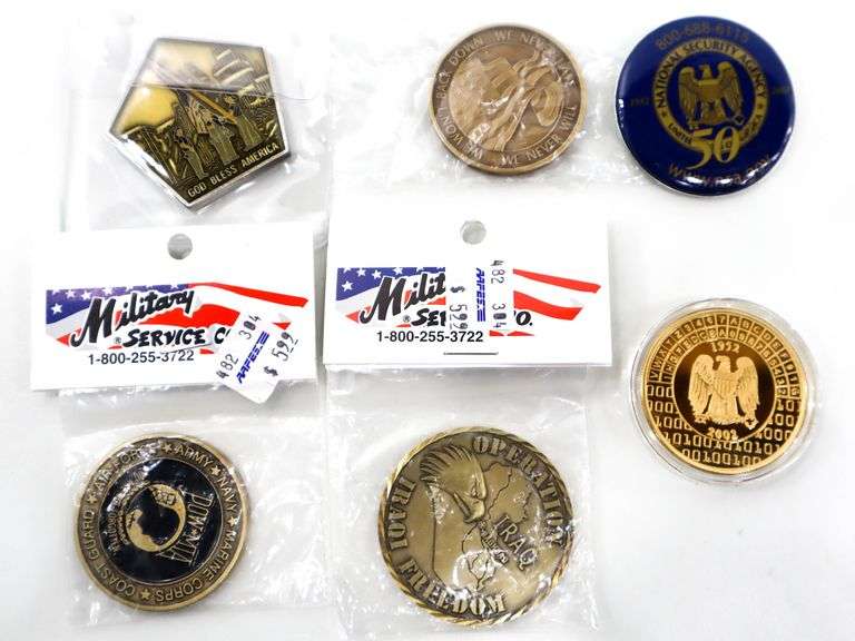 NSA , Operation Iraqi freedom , Pow - Mia , 911 challenge coins , 6 ...