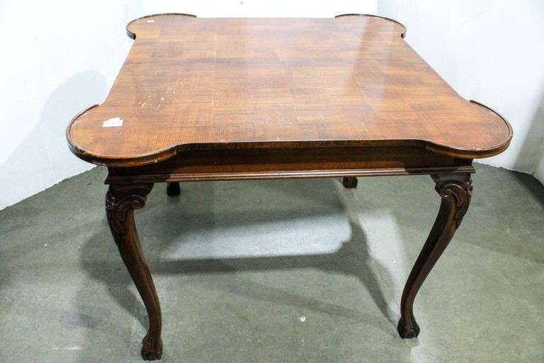 Mid-20th Century Baker Game / Dining Table - 29 x 38 x 38 - Bunting ...